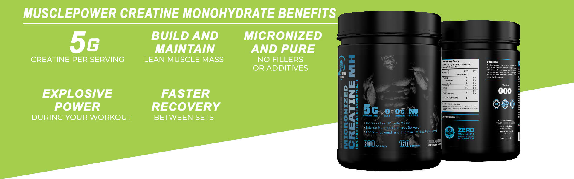 Creatine Monohydrate - 100% pure, micronized creatine monohydrate with ...